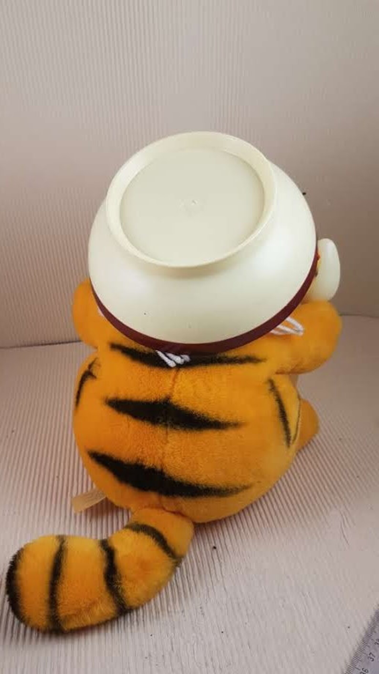 Vintage Garfield With Pasta Bowl Vintage 80's Toy by - Etsy