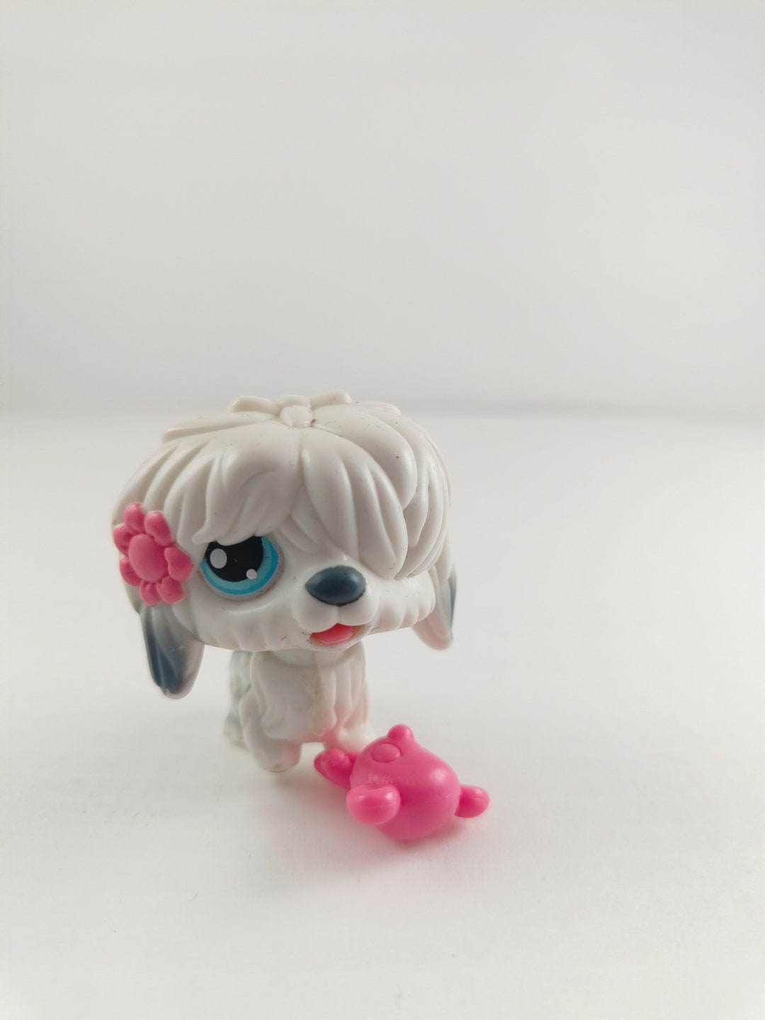 Hasbro Littlest Pet Shop Magic Motion #MM2 White/gray Sheepdog Pet - Etsy