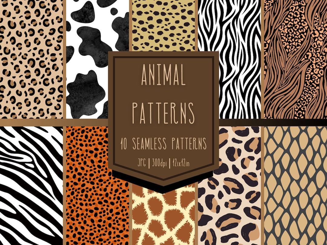 Animal Patterns, Digital Patterns, Seamless Animal Pattern, Print ...