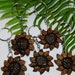 Coconut Shell Key Chains, Leaf and Flower Key Chain, Sunflower Key ...