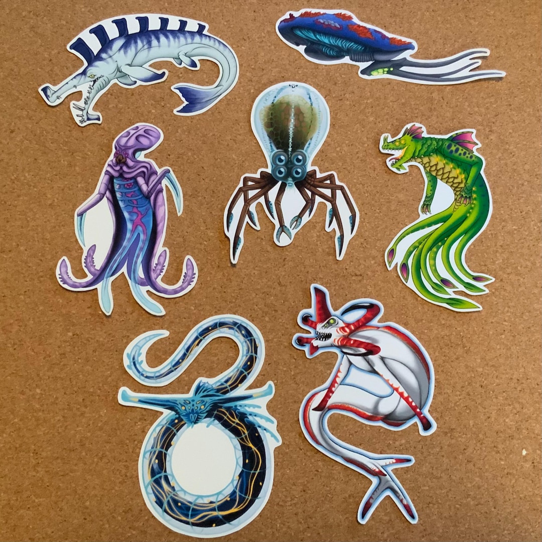 Subnautica Creature Stickers - Etsy