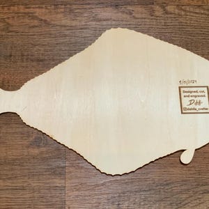 Halibut Wood Engraved Wall Art - Etsy
