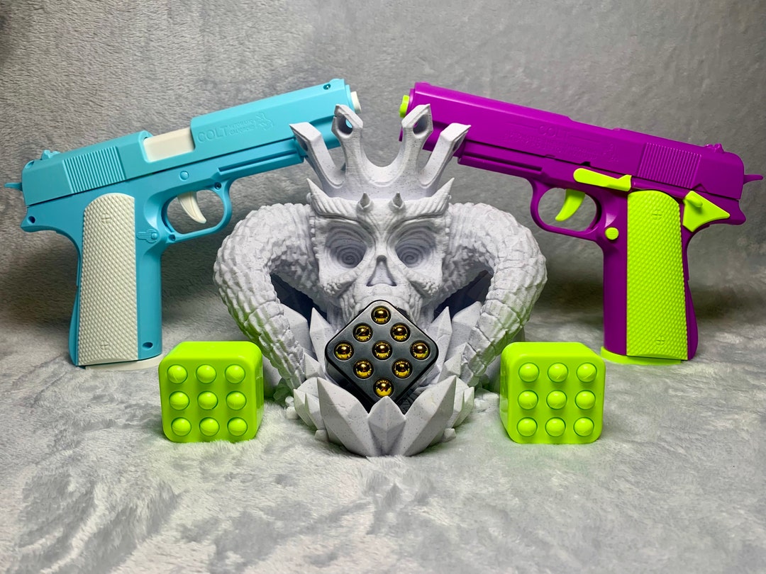 LIMITED TIME Popular Fidget Gun / Fidget Blaster With Shells That Pop ...