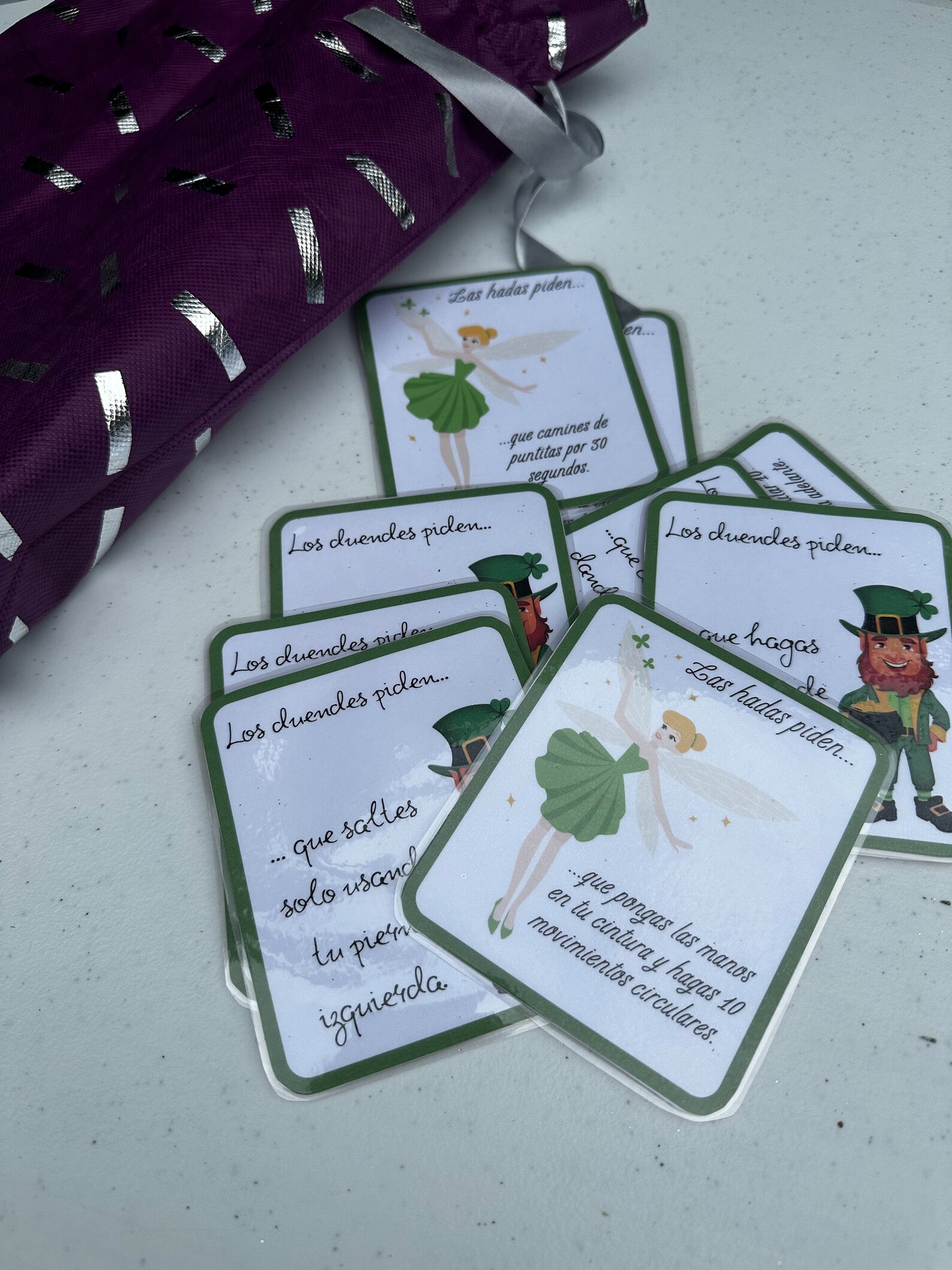 Tarjetas De Movimiento Hadas Y Duendes / Movement Cards Spanish - Etsy