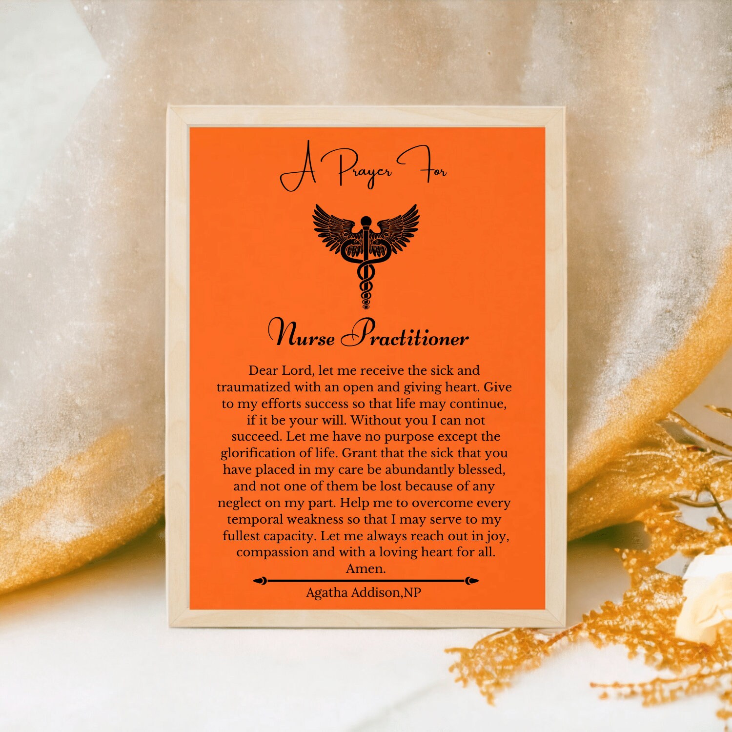 Personalized Nurse Practitioner Prayer Plaque Unique Leather - Etsy