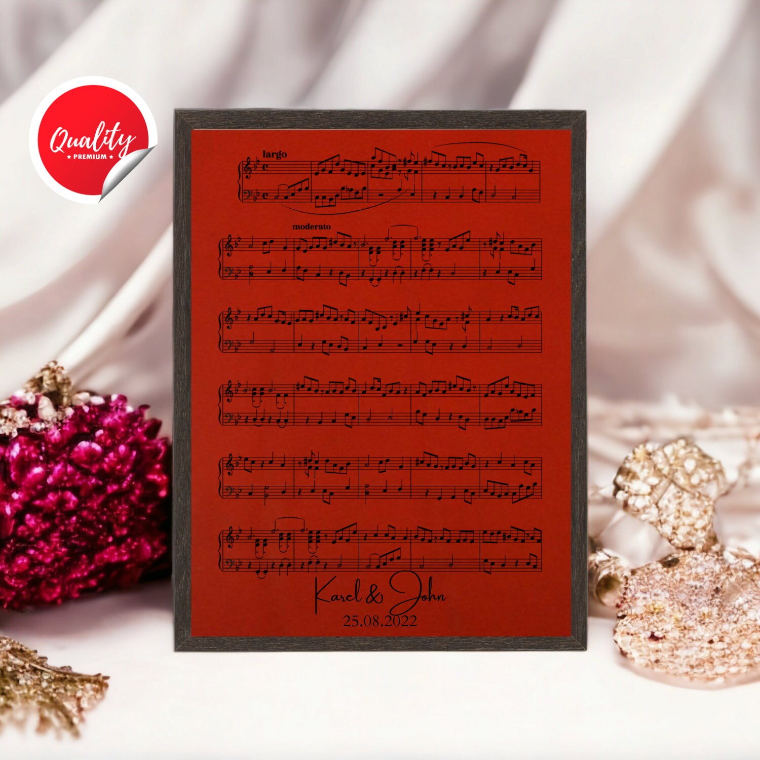 Leather Anniversary Gift Sheet Music: Love Etched in Leather Unique ...