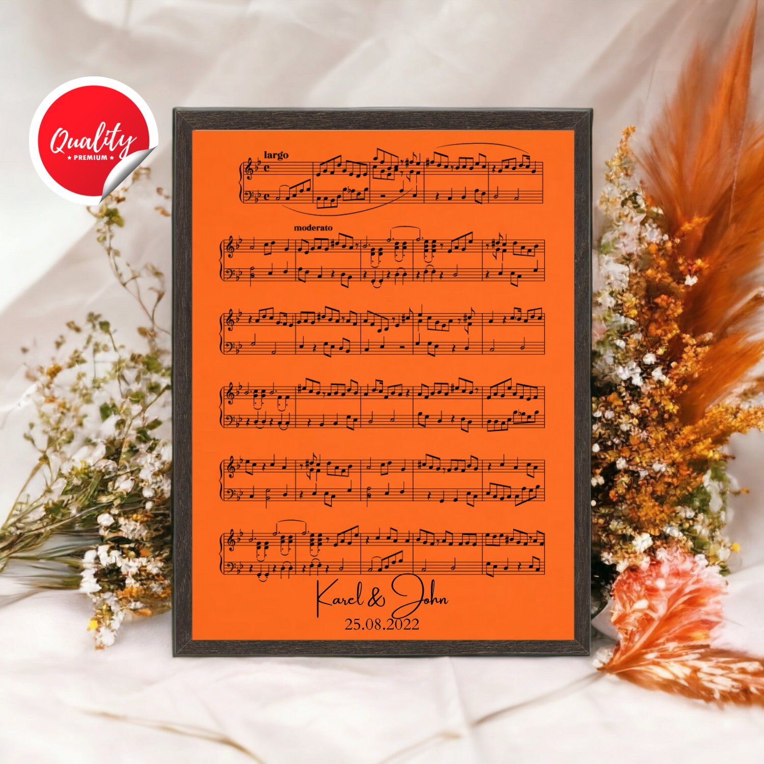 Leather Anniversary Gift Sheet Music: Love Etched in Leather Unique ...