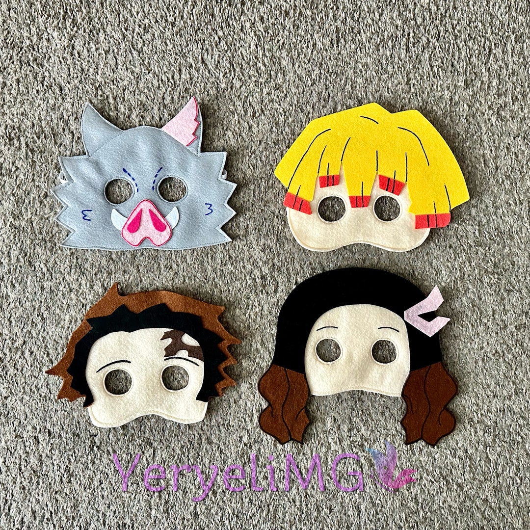 Demon Slayer Masks - Etsy