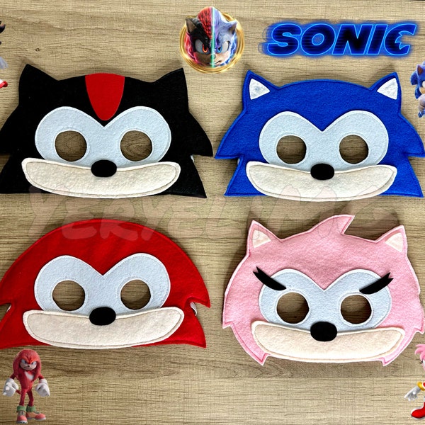 Sonic Hedgehog Masks - Etsy