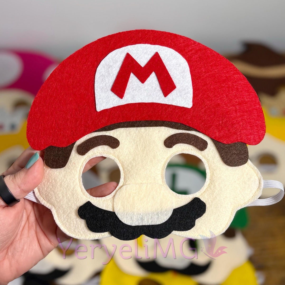 Felt Mario Bros Masks: Kids Party Favors - Etsy