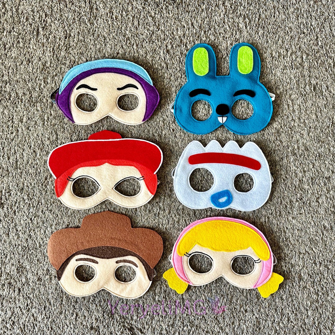 Máscara De Toy Story / Buzz / Woody / Jessie / Forky / Kids Costumes - Etsy