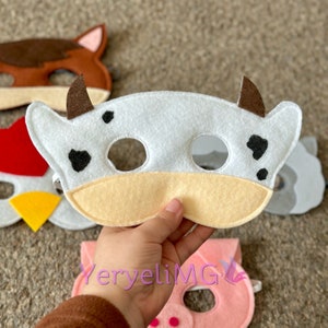 Máscaras De Animales De La Granja - Etsy
