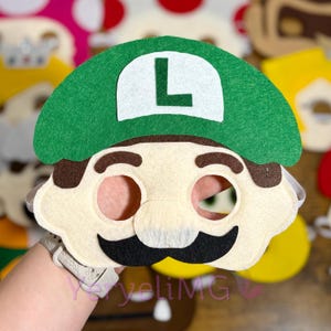 Felt Mario Bros Masks: Kids Party Favors - Etsy