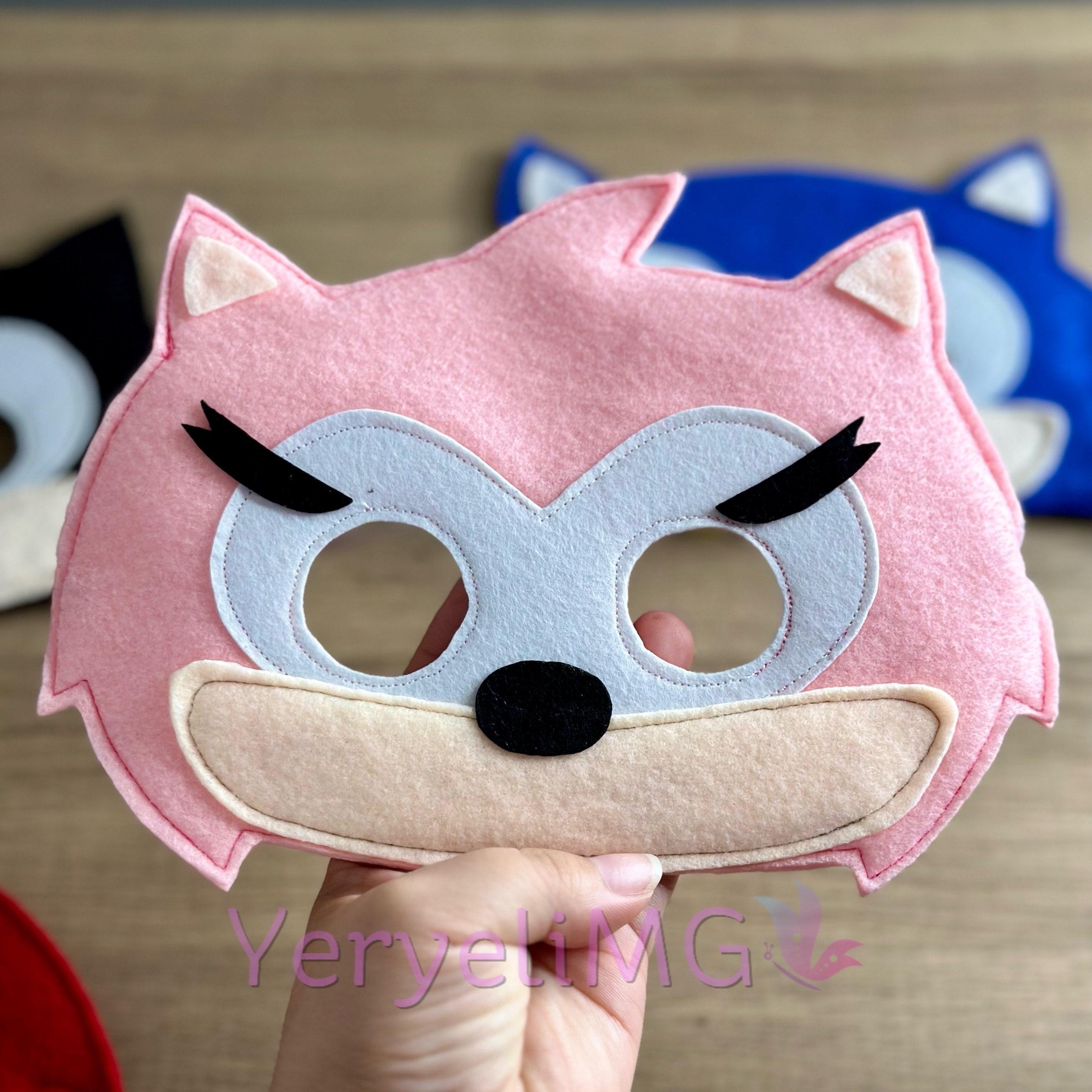 Felt Sonic Character Mask - Kids Costume - Etsy