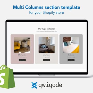 Customizable Pre-built Shopify Section: Multi Columns Section Template ...