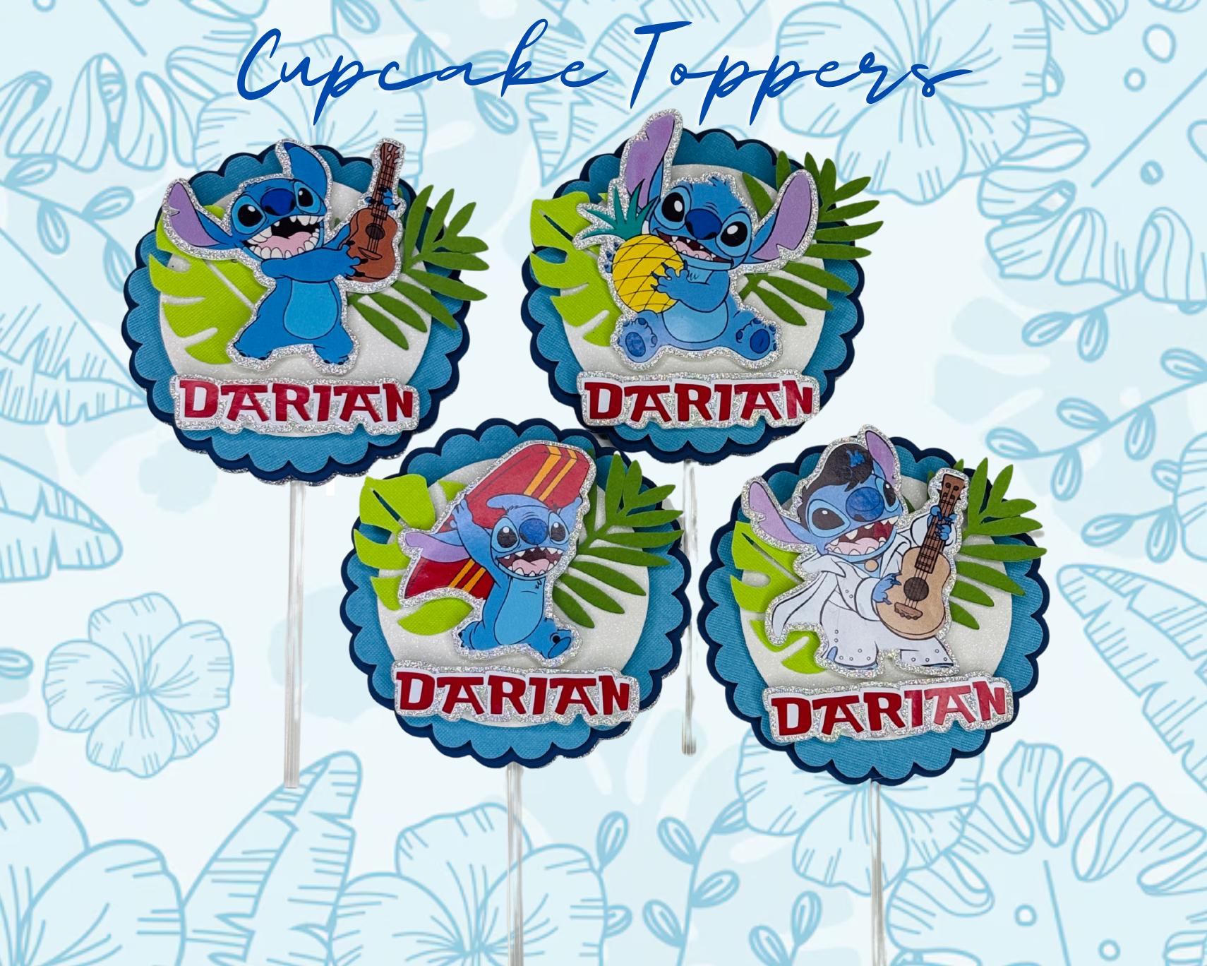Stitch Cupcake Toppers - Etsy