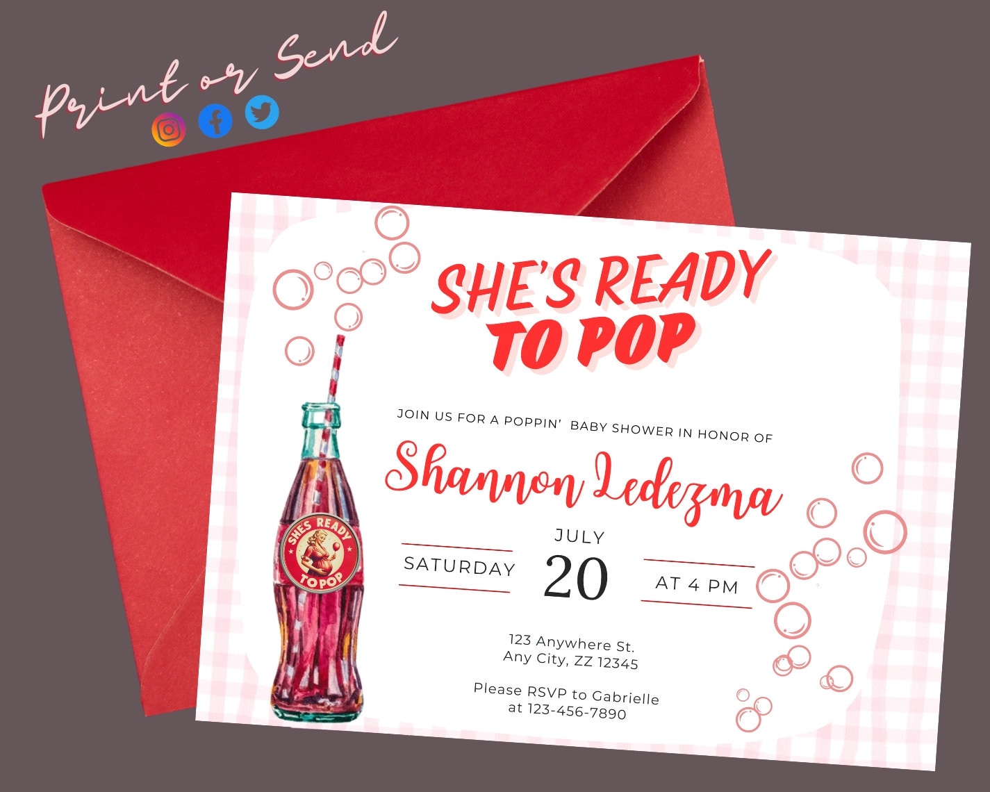 She's Ready to Pop!! Baby Shower - Soda Pop Edition - Etsy