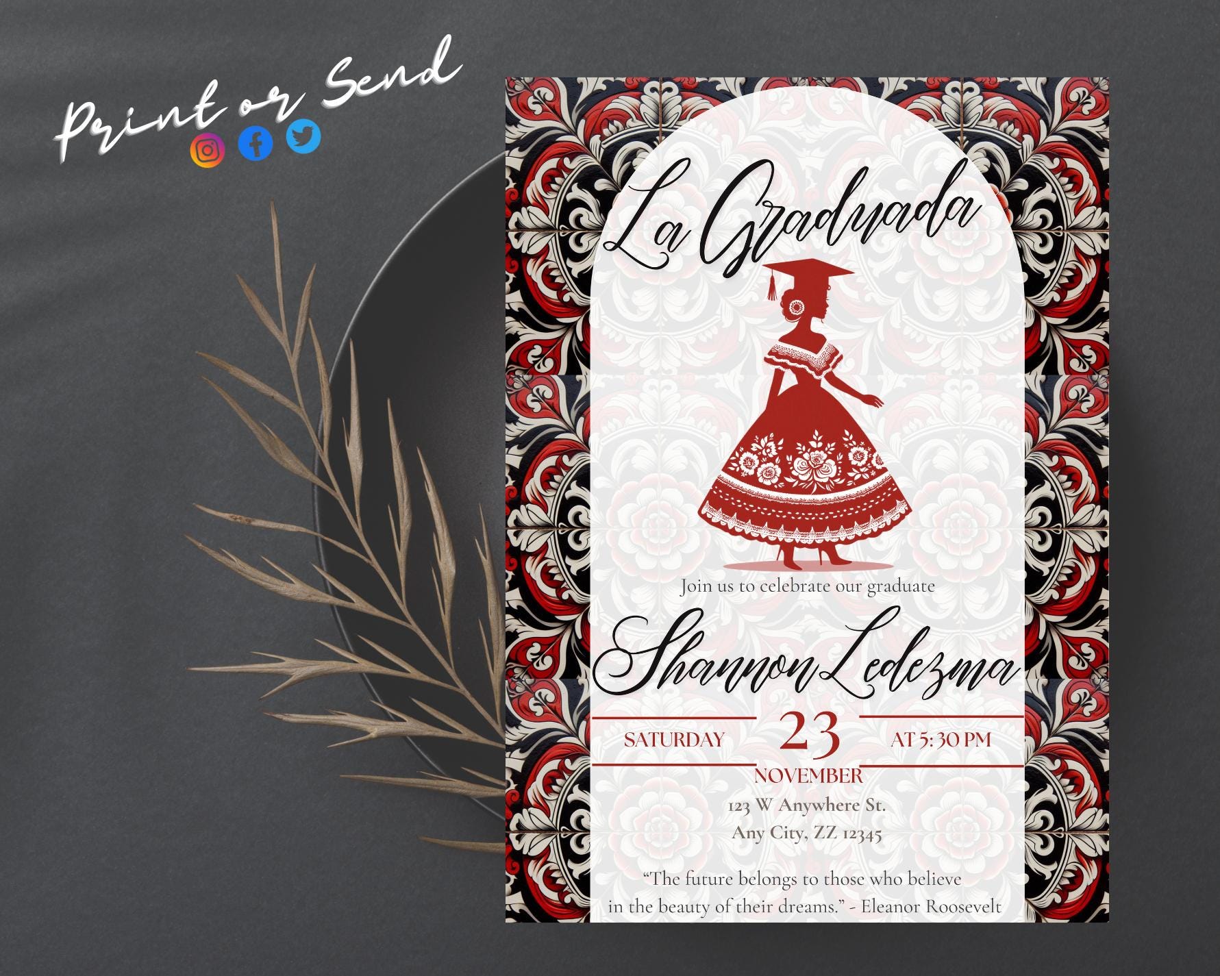 Graduation Fiesta Invitation! (available in Spanish) - Etsy