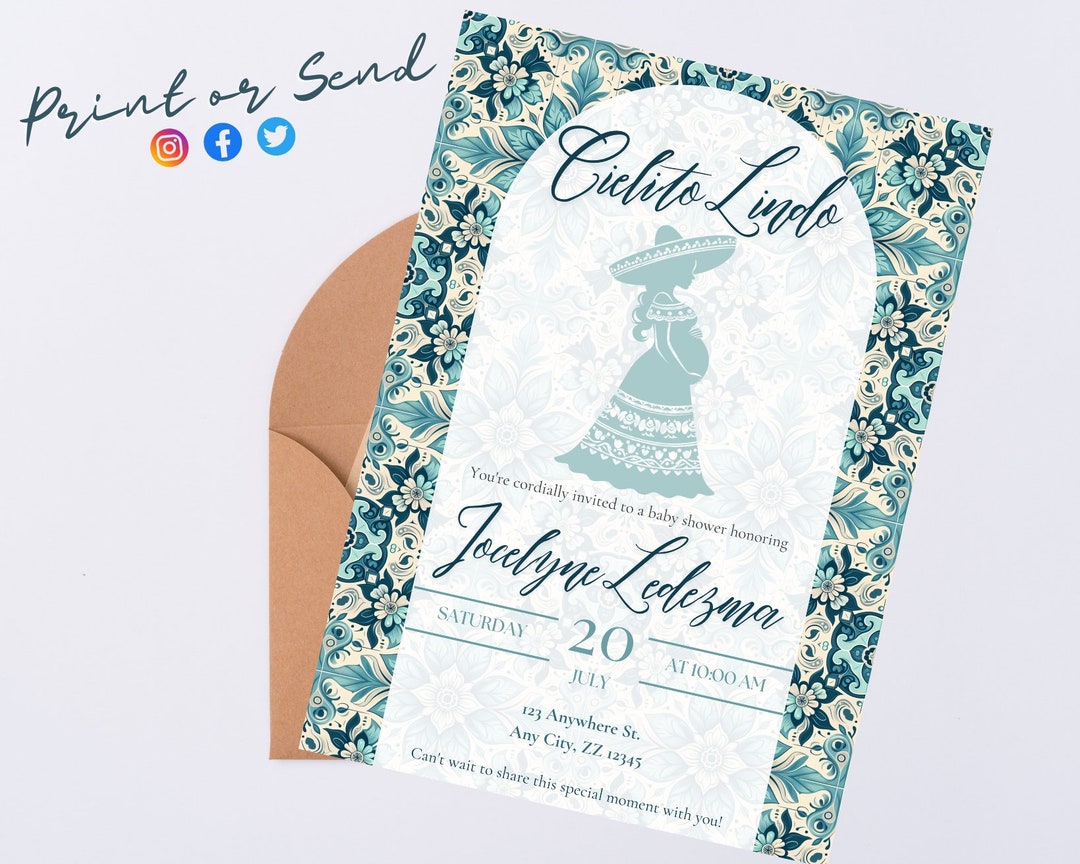 Cielito Lindo Baby Shower Mexican Theme! (also Available in Spanish) - Etsy