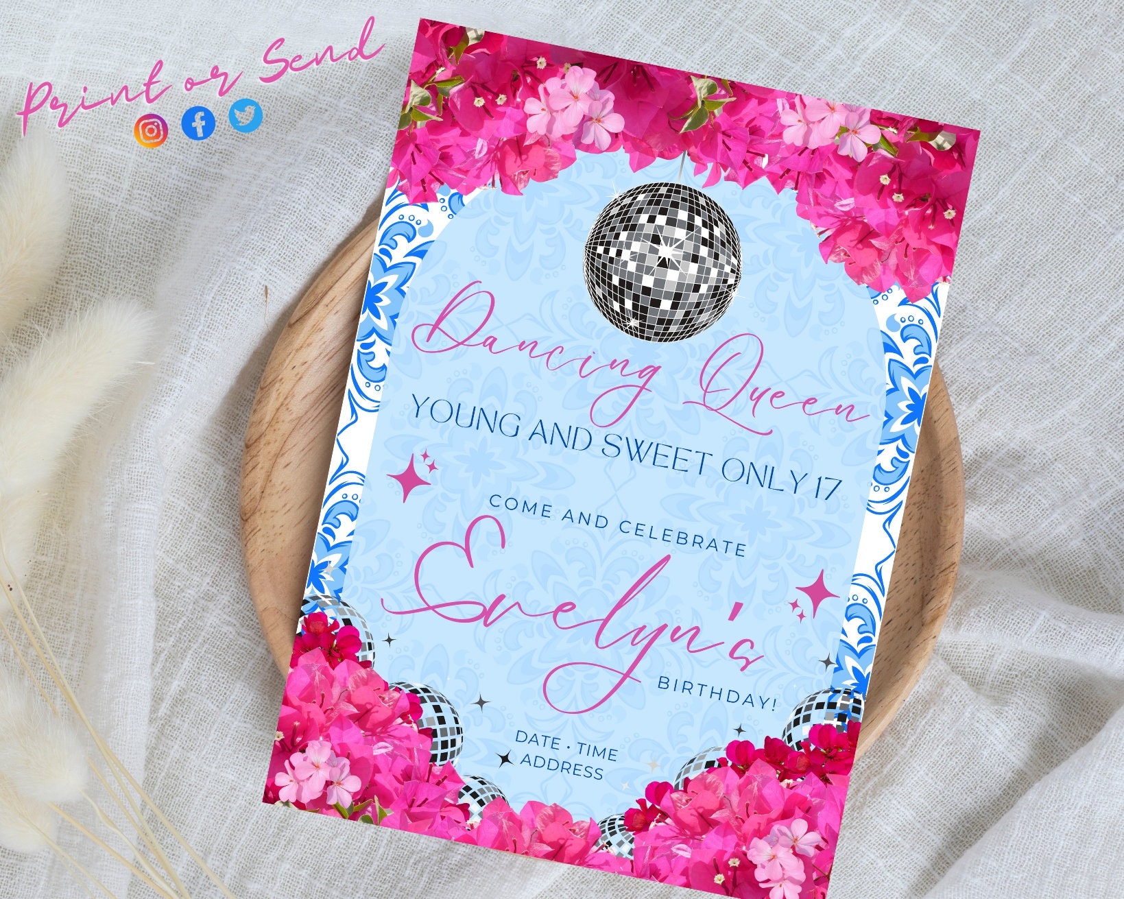 Dancing Queen Birthday Party Invitation! - Etsy