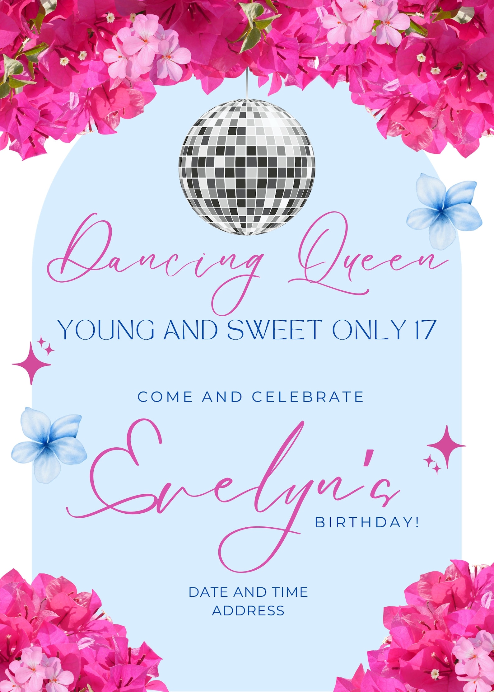 Dancing Queen Birthday Party Invitation - Etsy