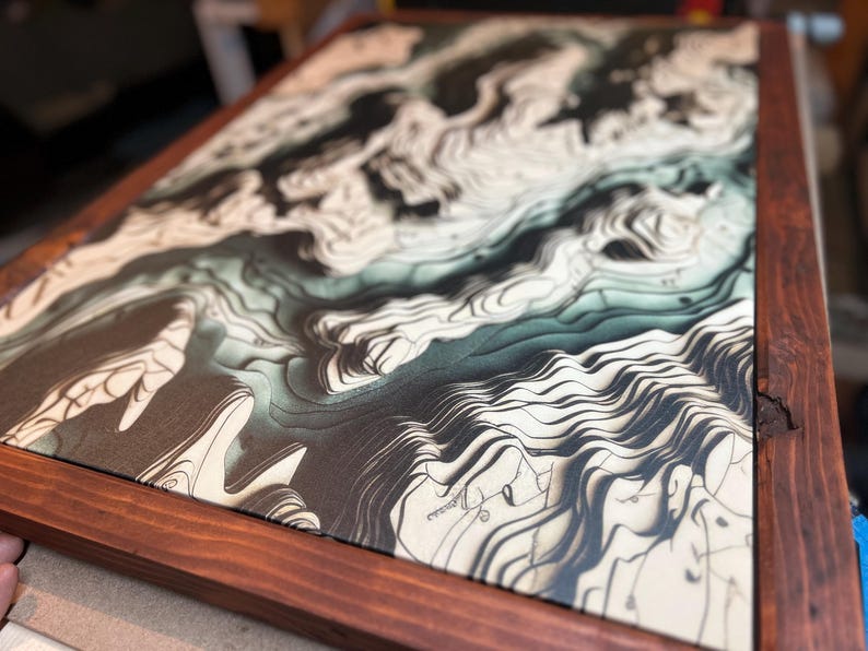 Personalized Topographical Map, Any Location Worldwide, Custom TOPO Map ...