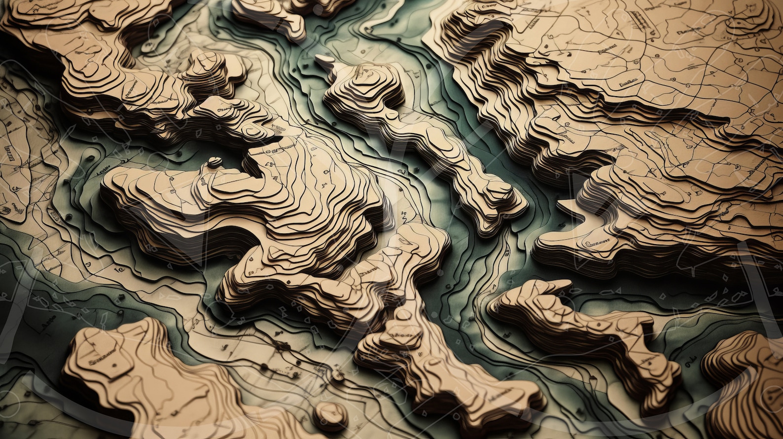 Personalized Topographical Map, Any Location Worldwide, Custom TOPO Map ...