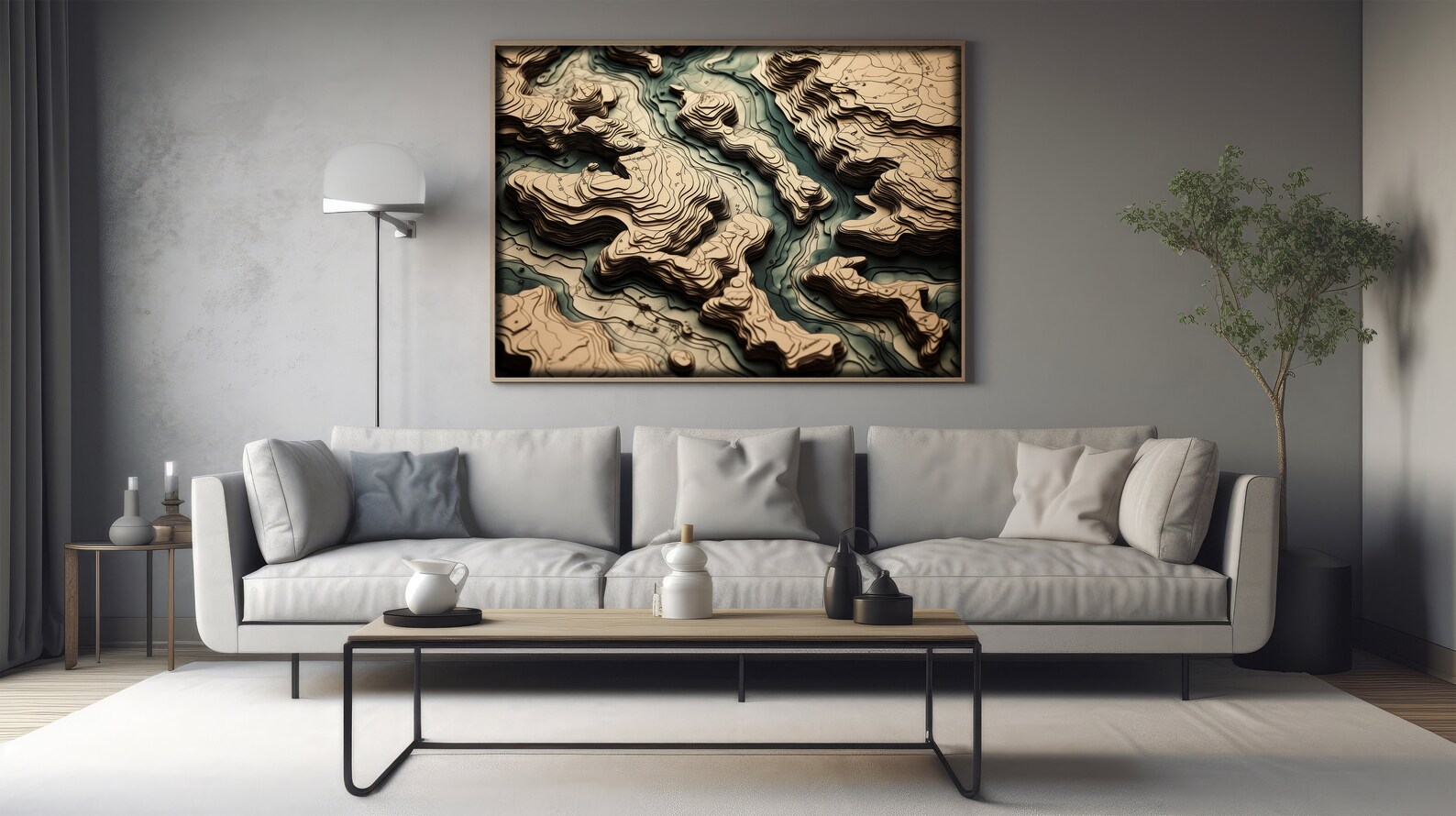Personalized Topographical Map, Any Location Worldwide, Custom TOPO Map ...