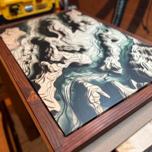 Personalized Topographical Map, Any Location Worldwide, Custom TOPO Map ...