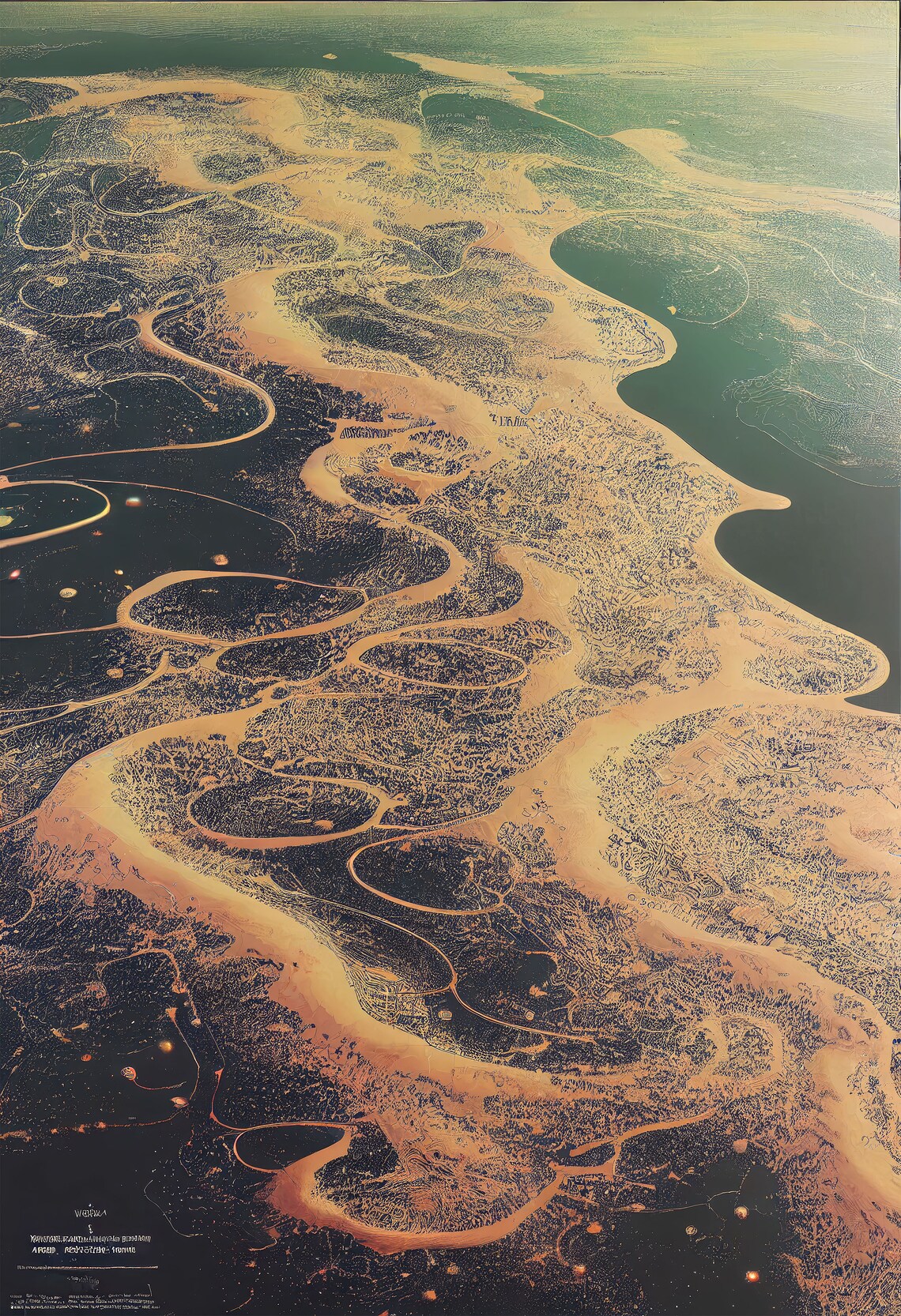 Celestial Dreams | Topographical Line Art. Digital Download Wall Art ...