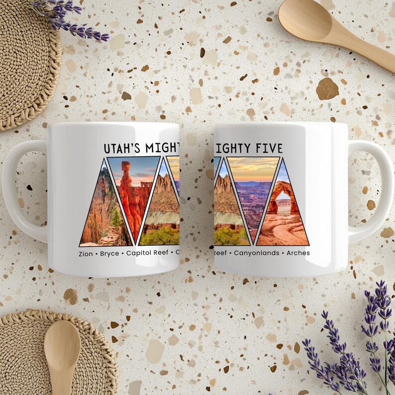 Ceramic Utah Mug, Utah Souvenir, Capitol Reef Canyonlands Bryce Canyon ...