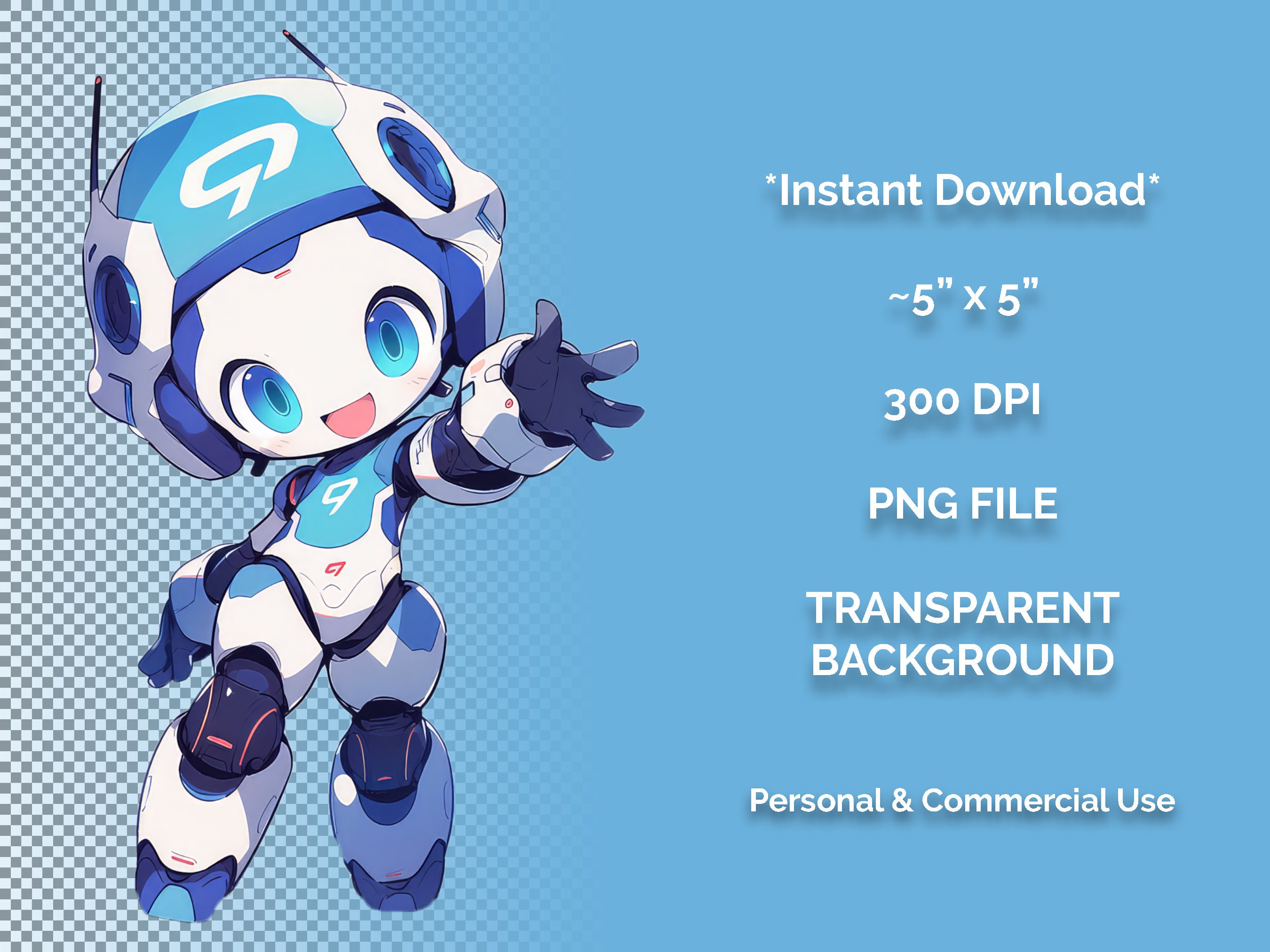 Cute Robot Clip Art Set 50 Robot Characters, Fun Robot, Mechanical ...