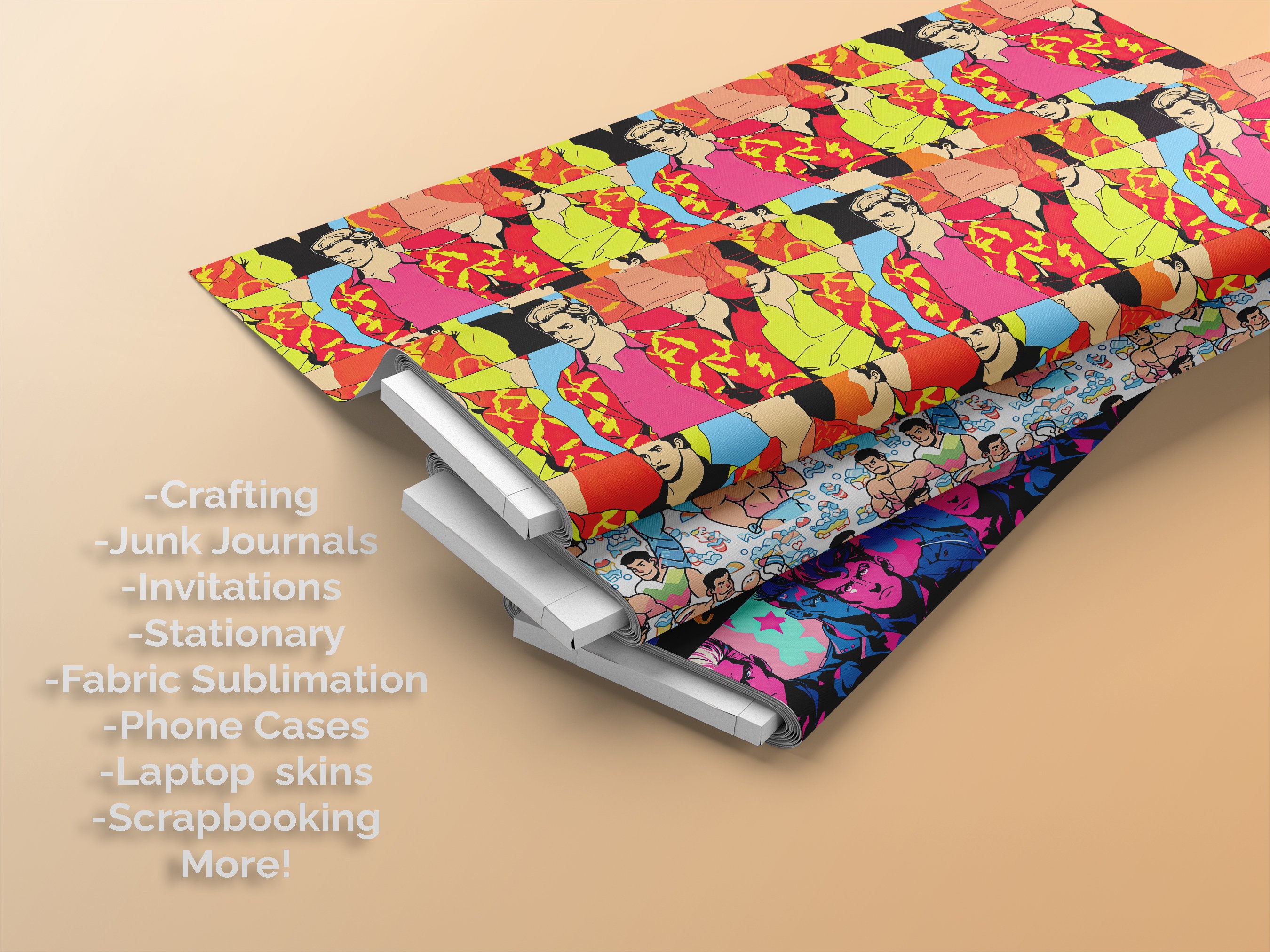 Pop Art Digital Seamless Pattern, Pop Art Pattern, Pop Art Digital ...