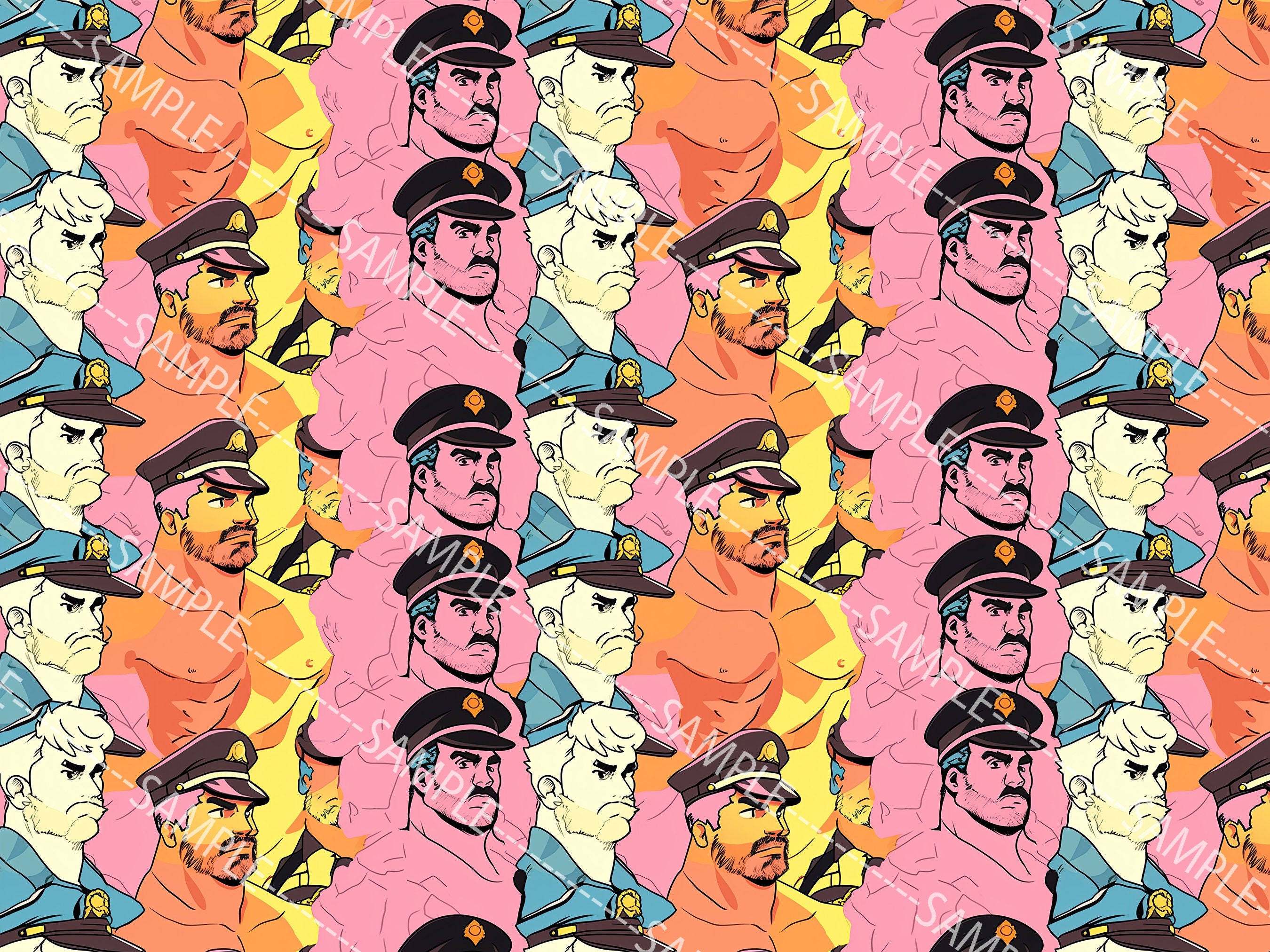 Pop Art Digital Seamless Pattern, Pop Art Pattern, Pop Art Digital ...