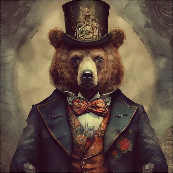Victorian Bear - Etsy