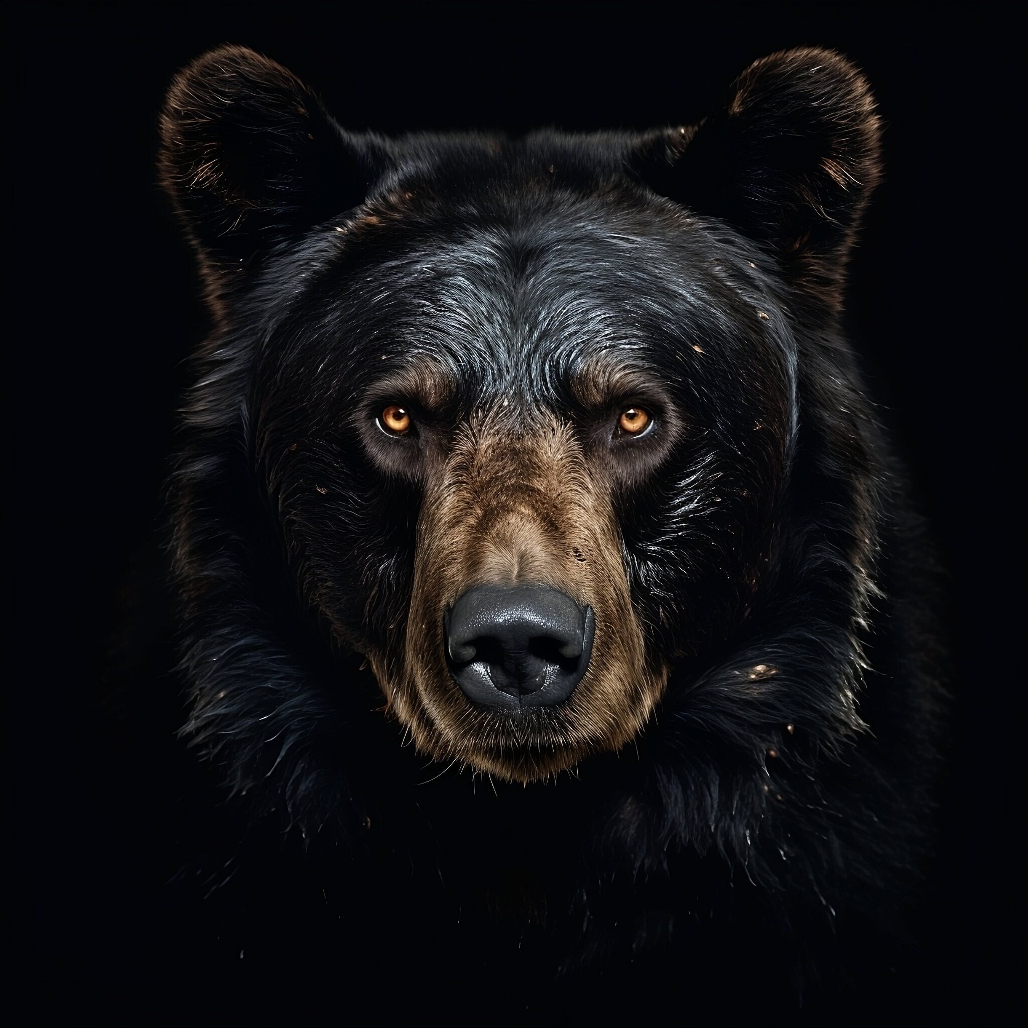 Black Bear Portrait, Award-winning Photograph, Art Poster Print, Home ...