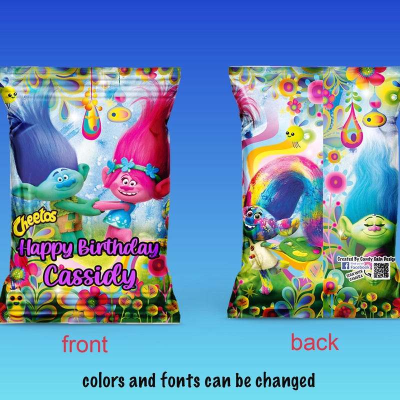Trolls Chip Bag - Etsy