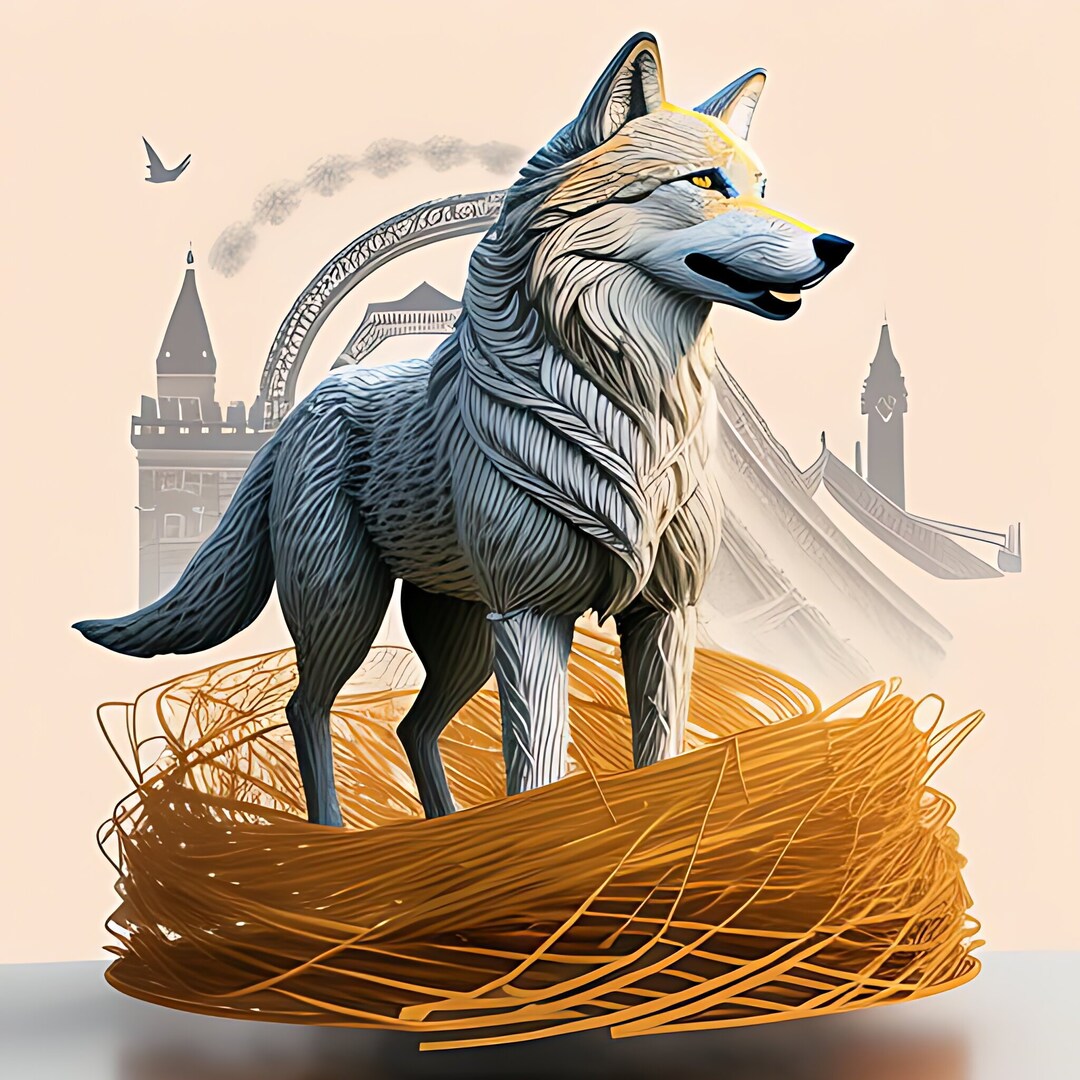 Wolf Spaghetti Arts - Etsy