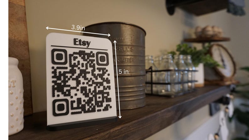 Personalized QR Code Display Stand | Minimalistic Design | Payment ...