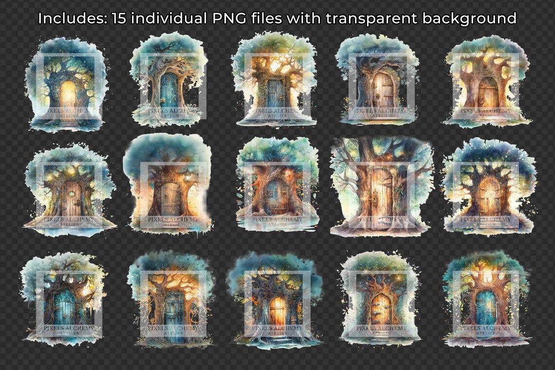 15 Fairy Fantasy Tree Clipart, Transparent PNG, Free Commercial Use ...