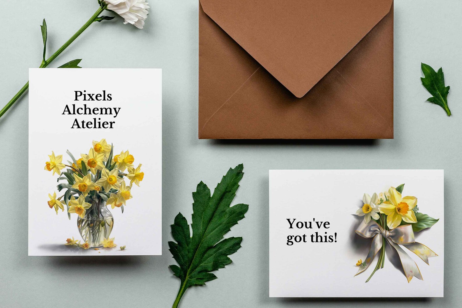 15 March - Daffodil Birth Flower Jpgs, Watercolor Clipart, White ...