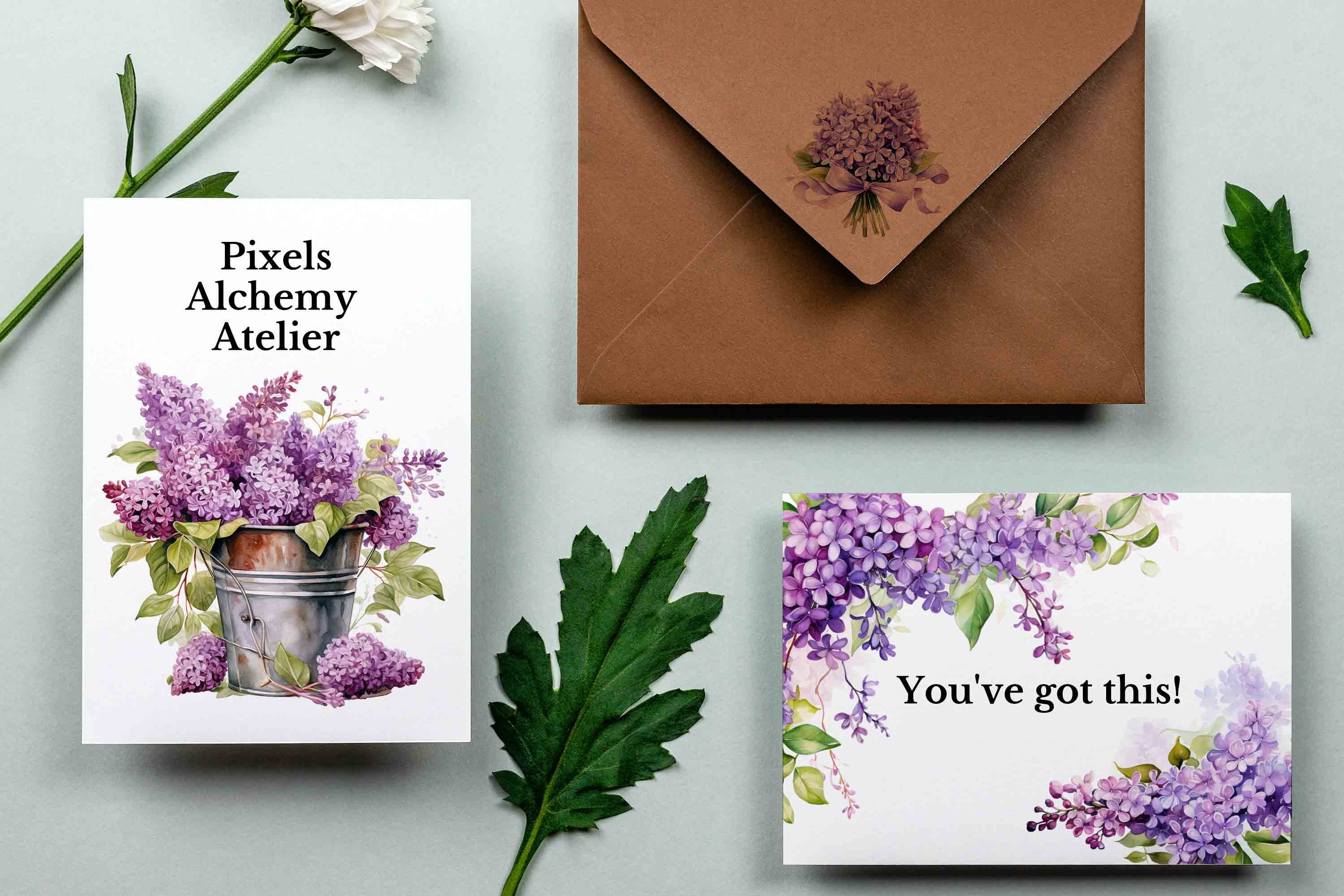 15 Lilac Bundle Watercolor Clipart Transparent PNG Free - Etsy