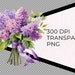 15 Lilac Bundle Watercolor Clipart Transparent PNG Free - Etsy
