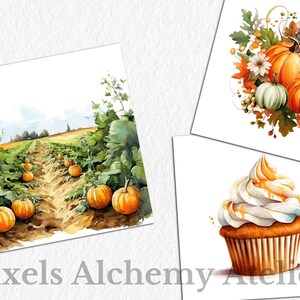 37 Pumpkin Bundle Watercolor Clipart, Transparent PNG, FREE Commercial ...