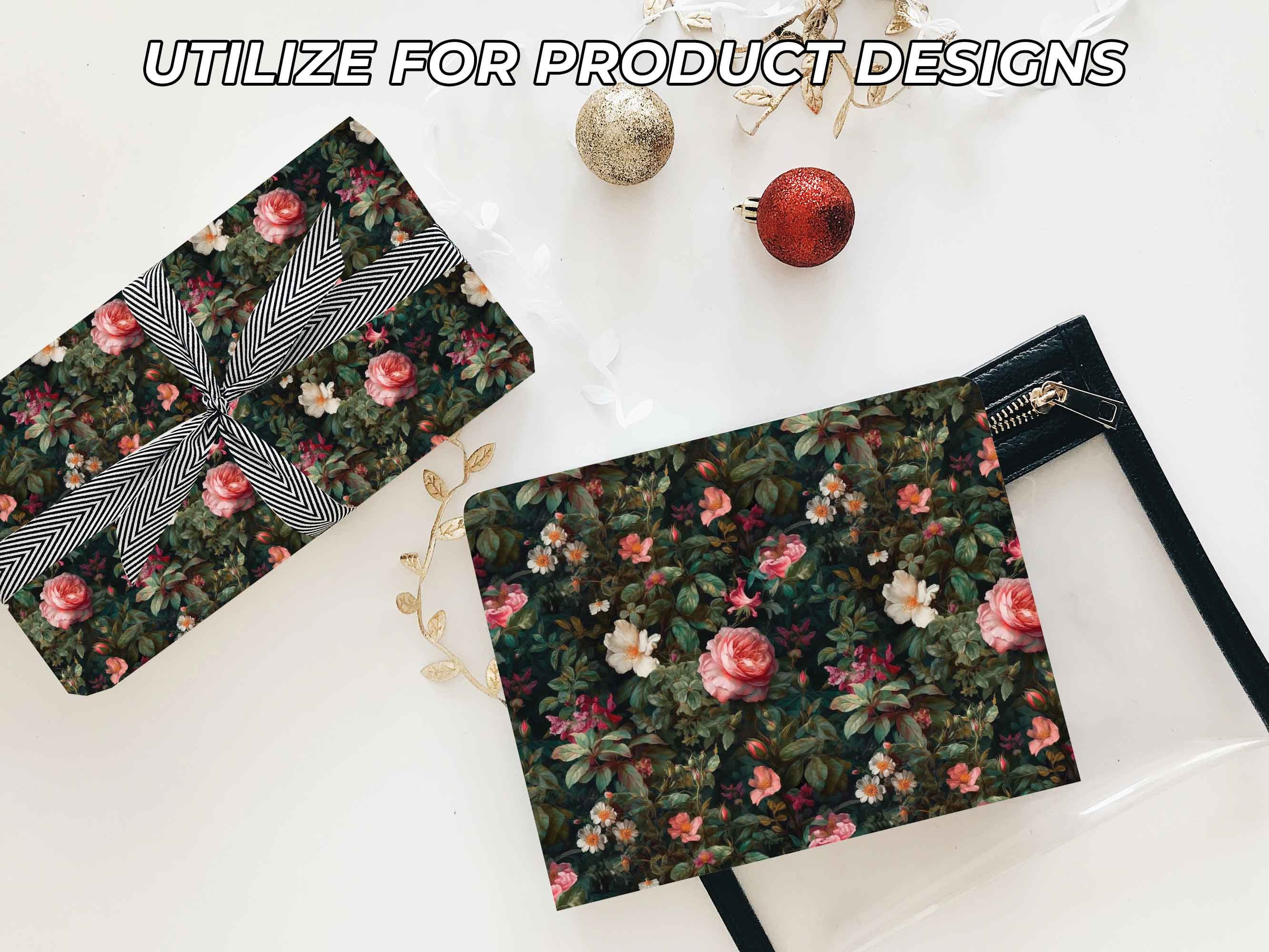 15 Vintage Digital Papers - Botanical Bliss, Seamless Floral Pattern ...