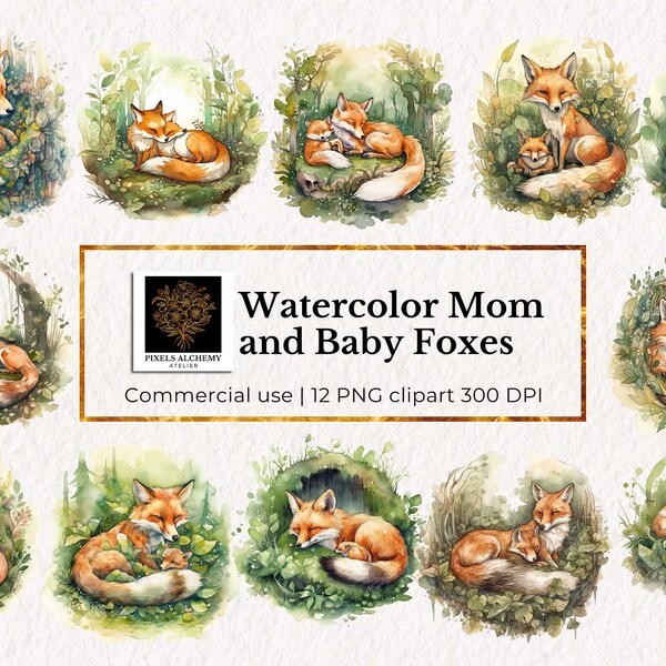 12 Watercolor Cute Teddy Bear Clipart, Transparent PNG for Commercial ...