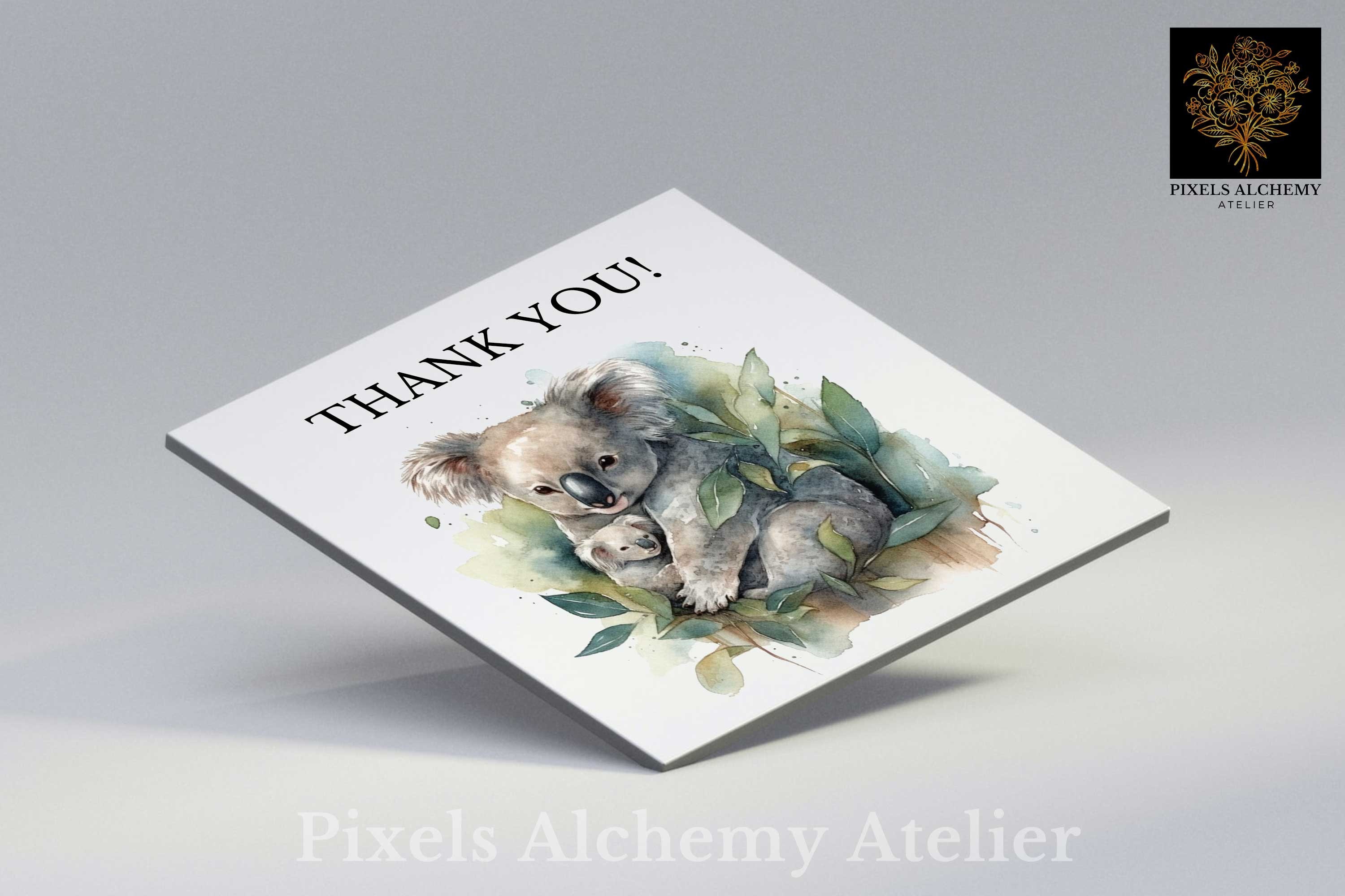 12 Watercolor Mother's Day Mom&baby Koalas Clipart, Transparent PNG for ...