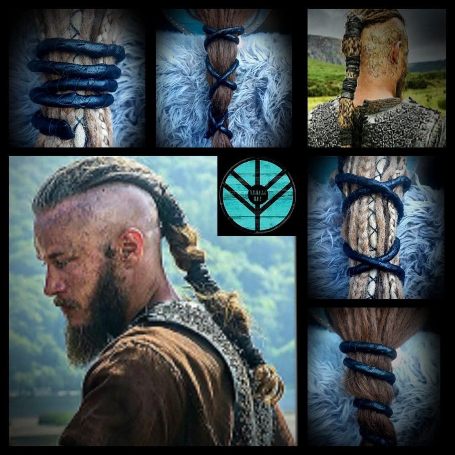 RAGNAR ROPES Bendable Wire Viking Dreadlock Tie - Etsy