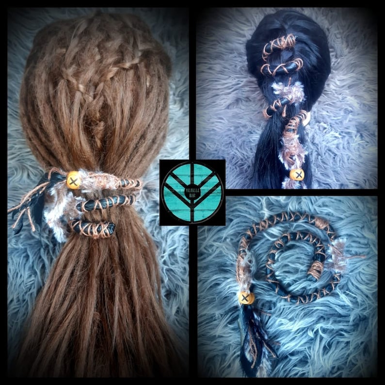 RAGNAR ROPES Bendable Wire Viking Dreadlock Tie - Etsy