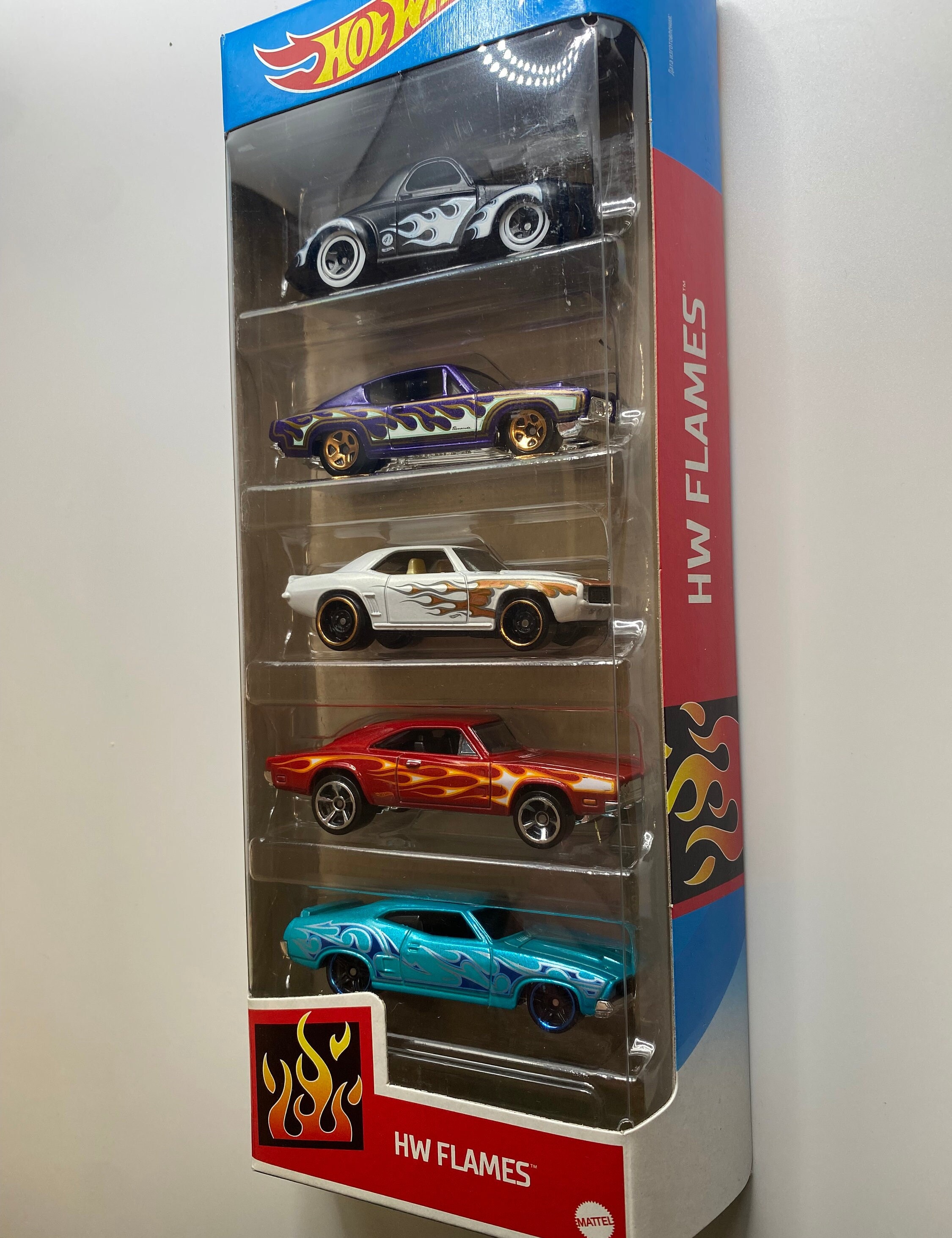 Hot Wheels Flames 5-pack - Etsy